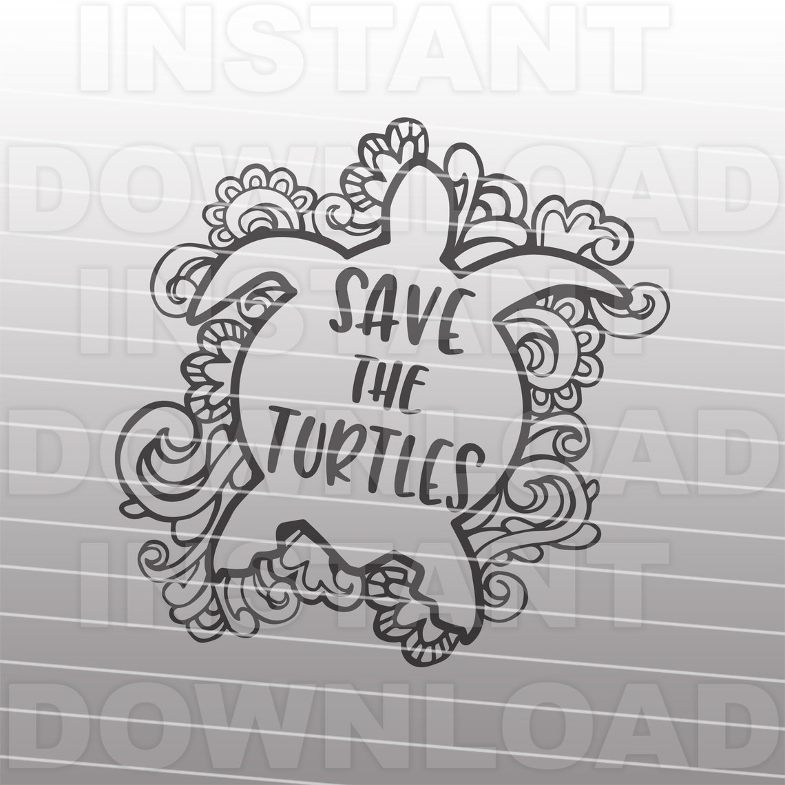 Save the Turtles SVG File,sea Turtle Svg,boho Sea Turtle SVG -vector ...