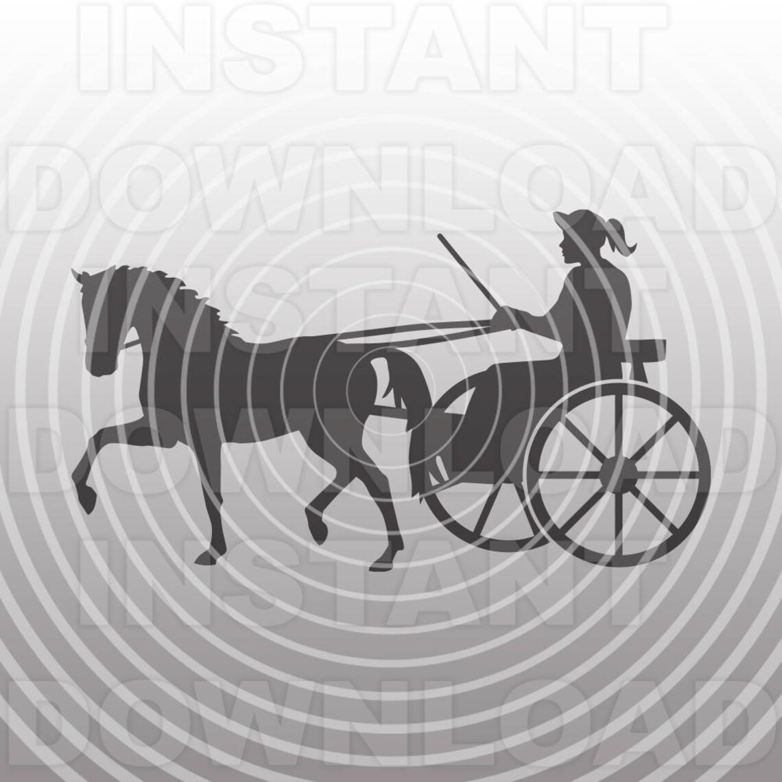 Horse Driving SVG File,horse-drawn Cart Svg,horse Harness Svg -vector ...