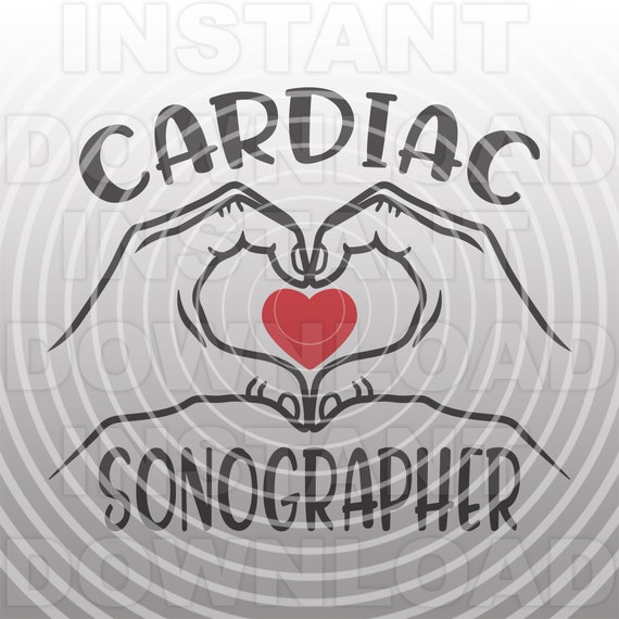 Cardiac Sonographer With Heart Hands SVG Filesonographer Svg - Etsy ...