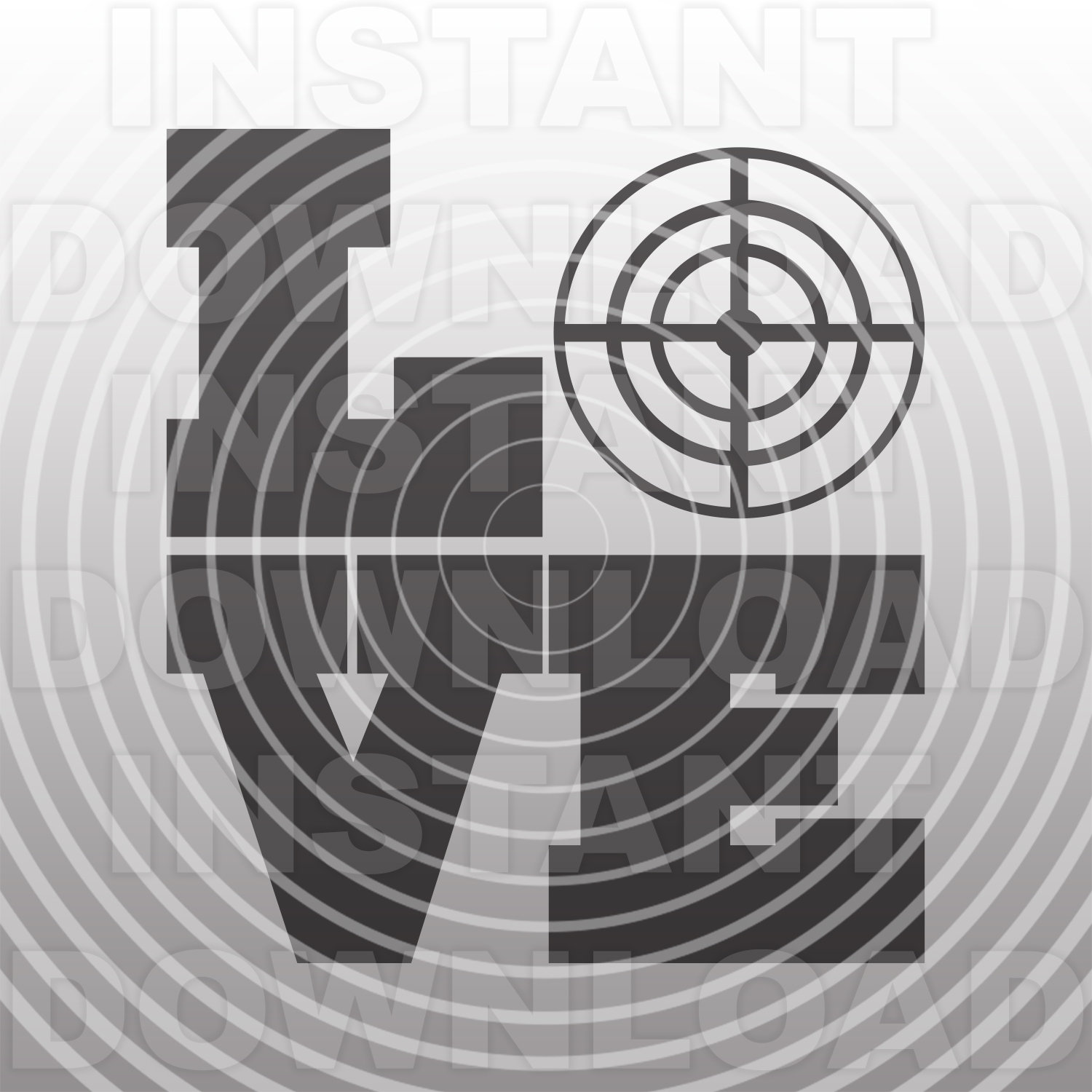 LOVE Target Shooting SVG FileGun Range svgShooting Clay svg | Etsy