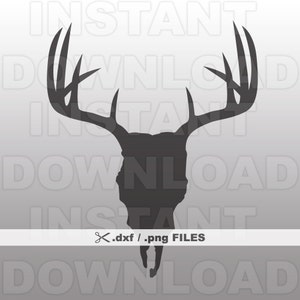 Deer Skull DXF File - Deer Skull PNG File - Commercial & Personal Use ...