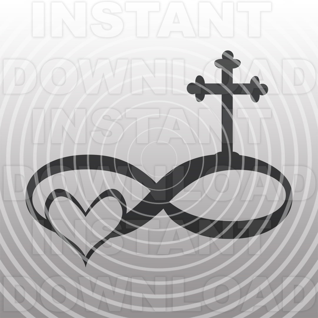 Religious Christian Cross Inifnity Love SVG File,bible Study Svg,sunday ...