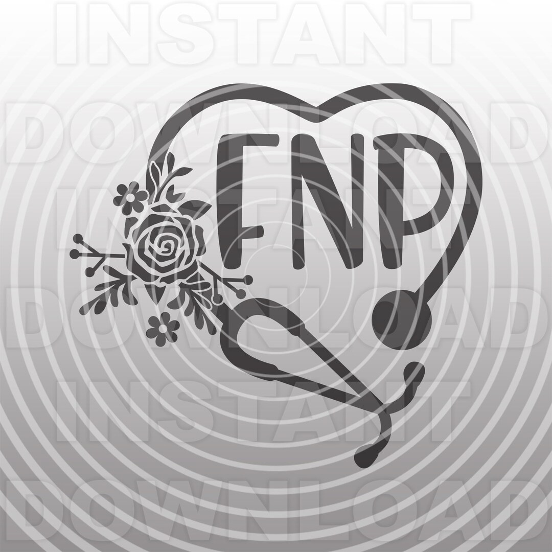 FNP SVG File,floral Stethoscope Svg,family Nurse Practitioner Svg ...