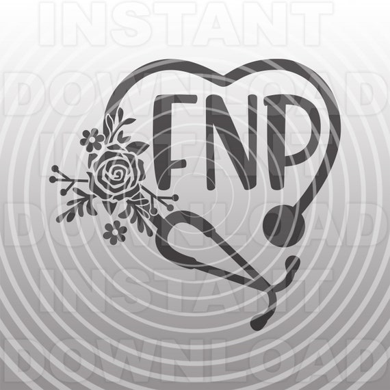 FNP SVG Filefloral Stethoscope Svgfamily Nurse Practitioner - Etsy