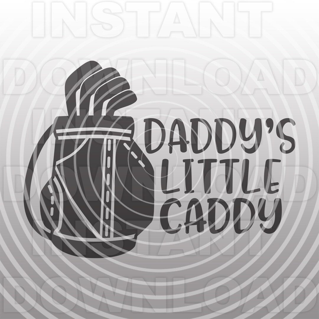 Daddys Little Caddy Svg,golfing Svg,golfer Svg,father and Son Svg,golf ...