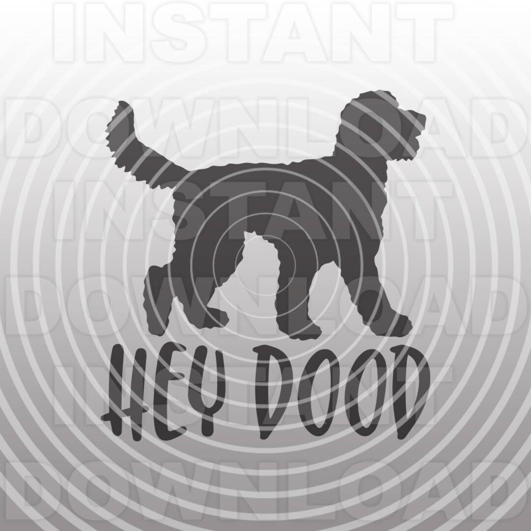 Goldendoodle SVG File,labradoodle Svg,hey Dood SVG -vector Art ...
