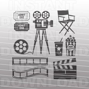 Movie Theme SVG File,movie Bundle Svg,movie Night Svg -personal ...