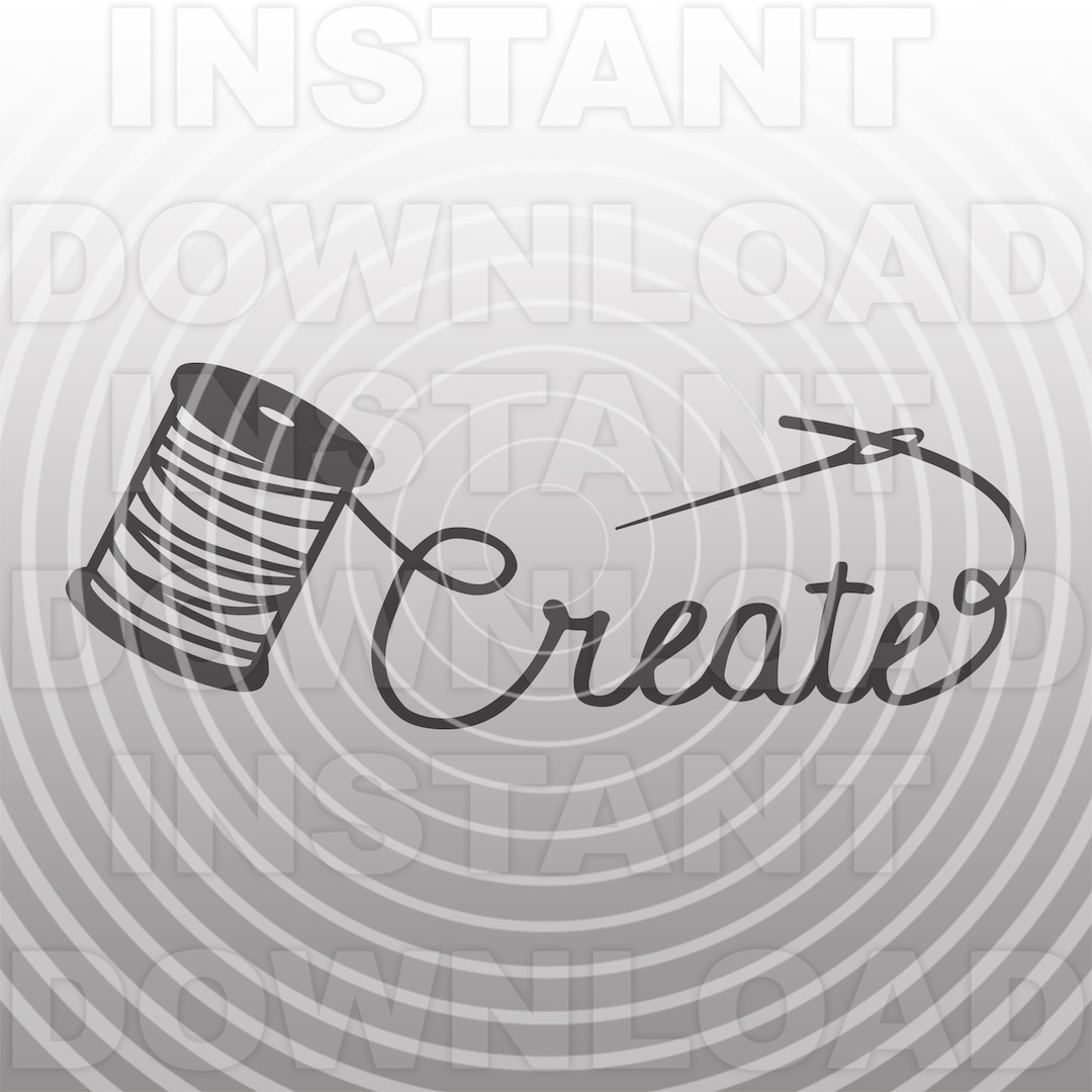 Needle and Thread SVG File,quilting Quote Svg,sewing SVG Design -vector ...