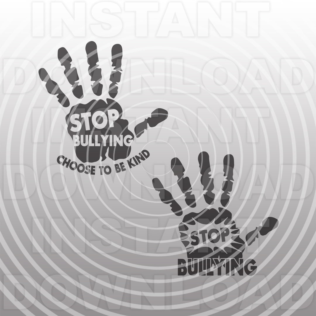 Anti-bullying SVG File,bullying Svg,stop Bullying Svg -vector Art ...