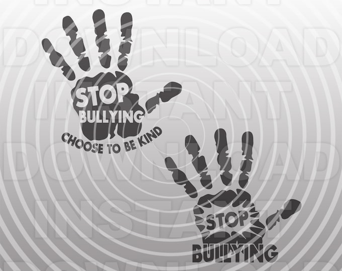 Stop Bullying Svg, Png, Eps, Dxf, Bullying Cut File, Digital Dounload ...