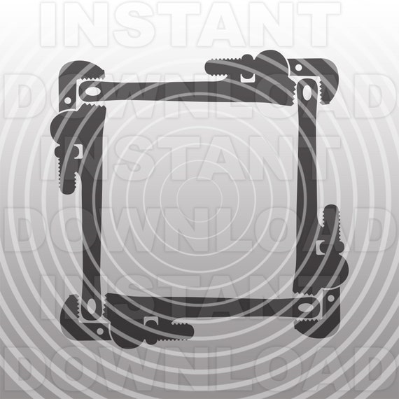 Plumber Pipefitter Pipe Wrench Border SVG Filesprinkler - Etsy