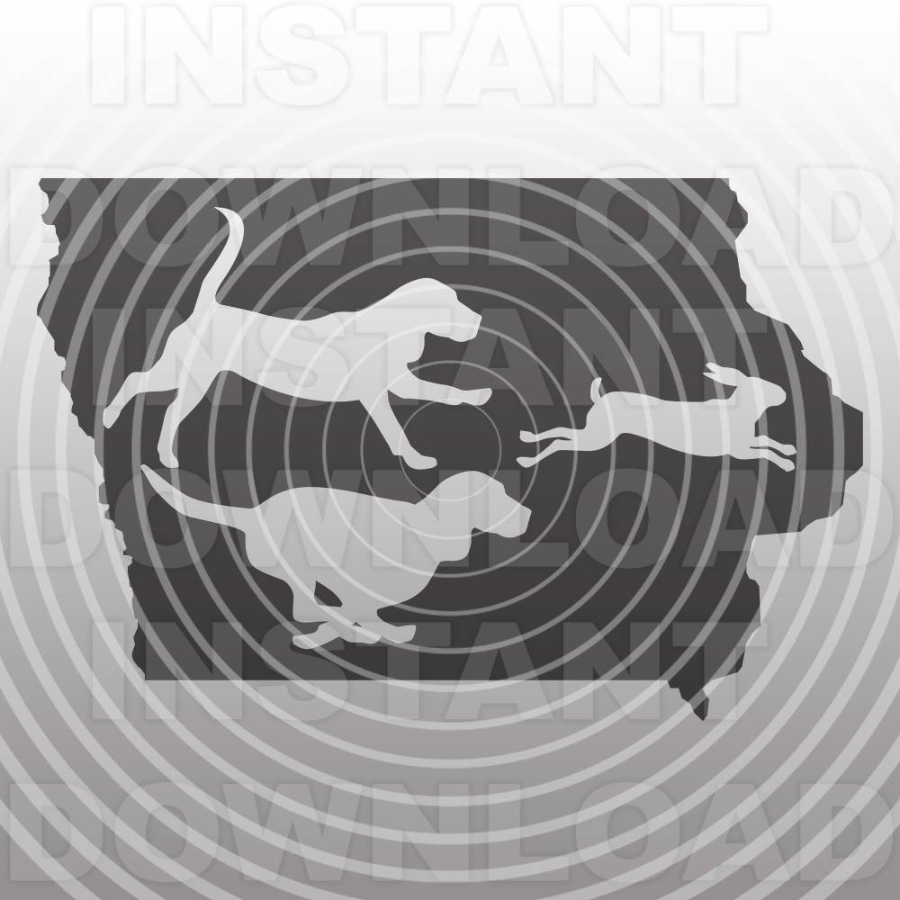 Beagle Dogs SVG FileIowa Rabbit Hunting SVGHunting Dog svg | Etsy