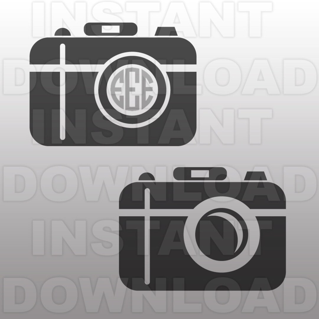 Camera SVG File,monogram Svg,cutting Template-vector Clip Art for ...