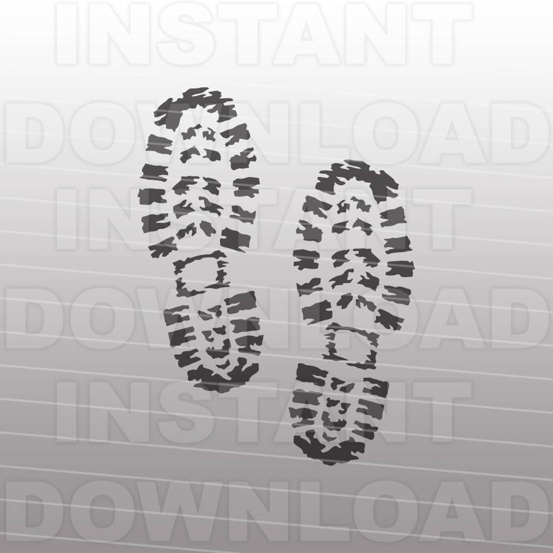 Boot Print SVG Filefootprint Svghiking Svg vector Art for - Etsy Canada