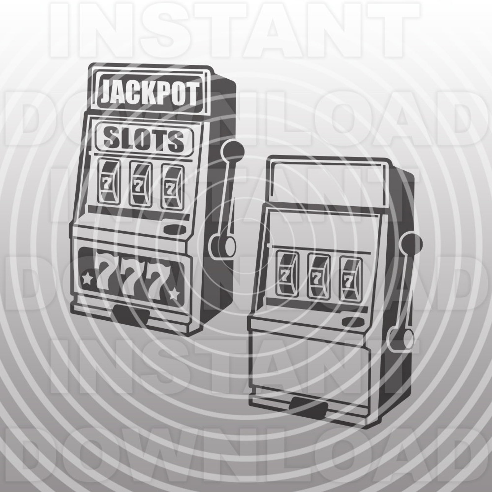 Slot Machine SVG Filegambling Svgcasino Svg vector Art - Etsy