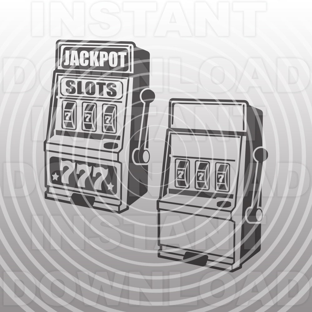 Slot Machine SVG FileGambling SVGCasino svg Vector Art | Etsy