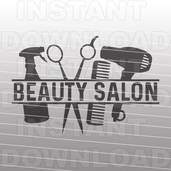 Beauty Salon SVG Filebeauty Salon Logo Template SVG vector - Etsy