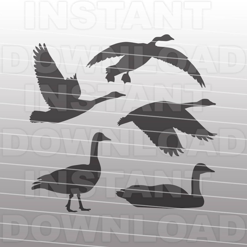 Geese Hunting Svg - Etsy