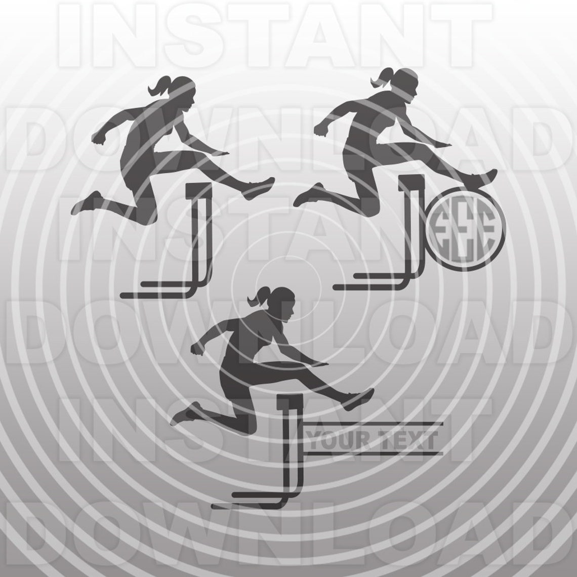 Womens Hurdles SVG File,hurdler Svg,track Field Svg -vector Art ...