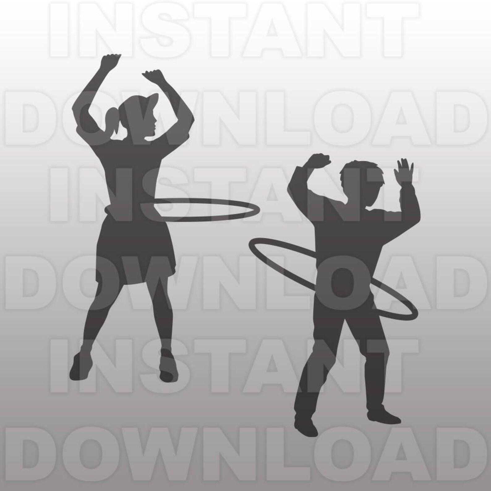 Hula Hoop SVG Filehula Hooping Svgfitness SVG personal & | Etsy