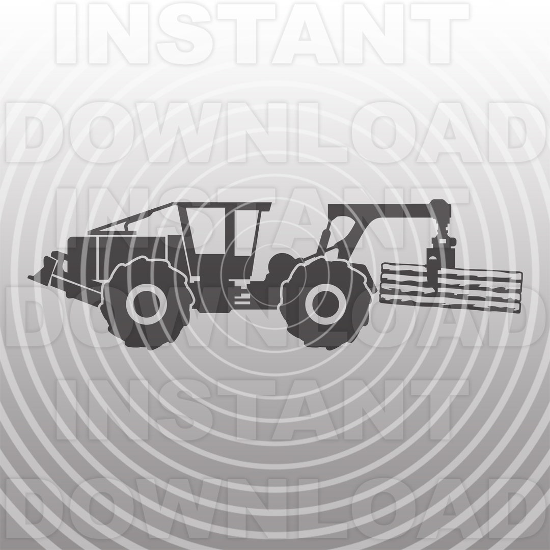 Log Skidder SVG File,logging Skidder Svg,logger SVG -vector Art ...