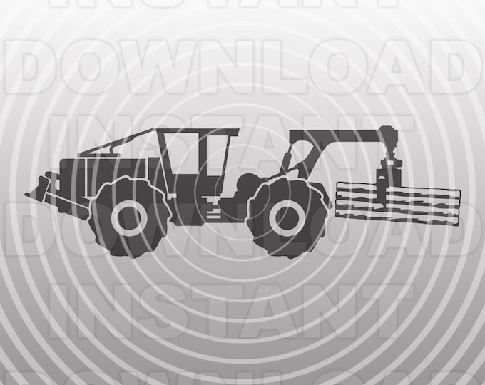 Logging Skidder Svg File | Log Skidder Svg | Forest Logging Svg ...