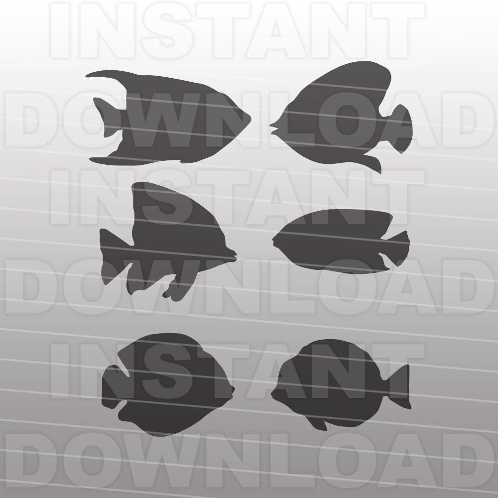 Tropical Fish SVG FileAquarium SVGGold Fish svg For | Etsy