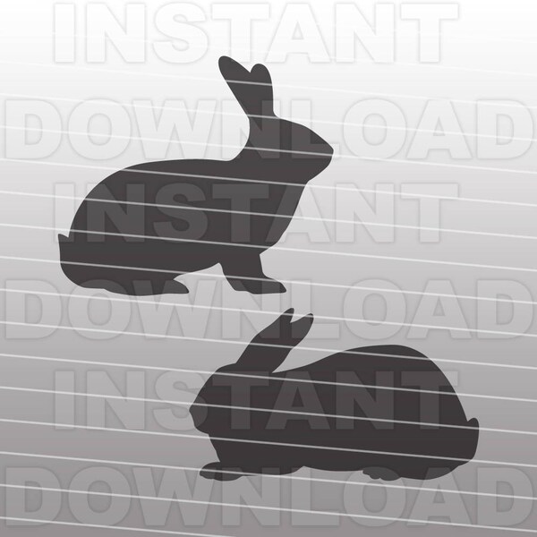 Rabbit Svg - Etsy