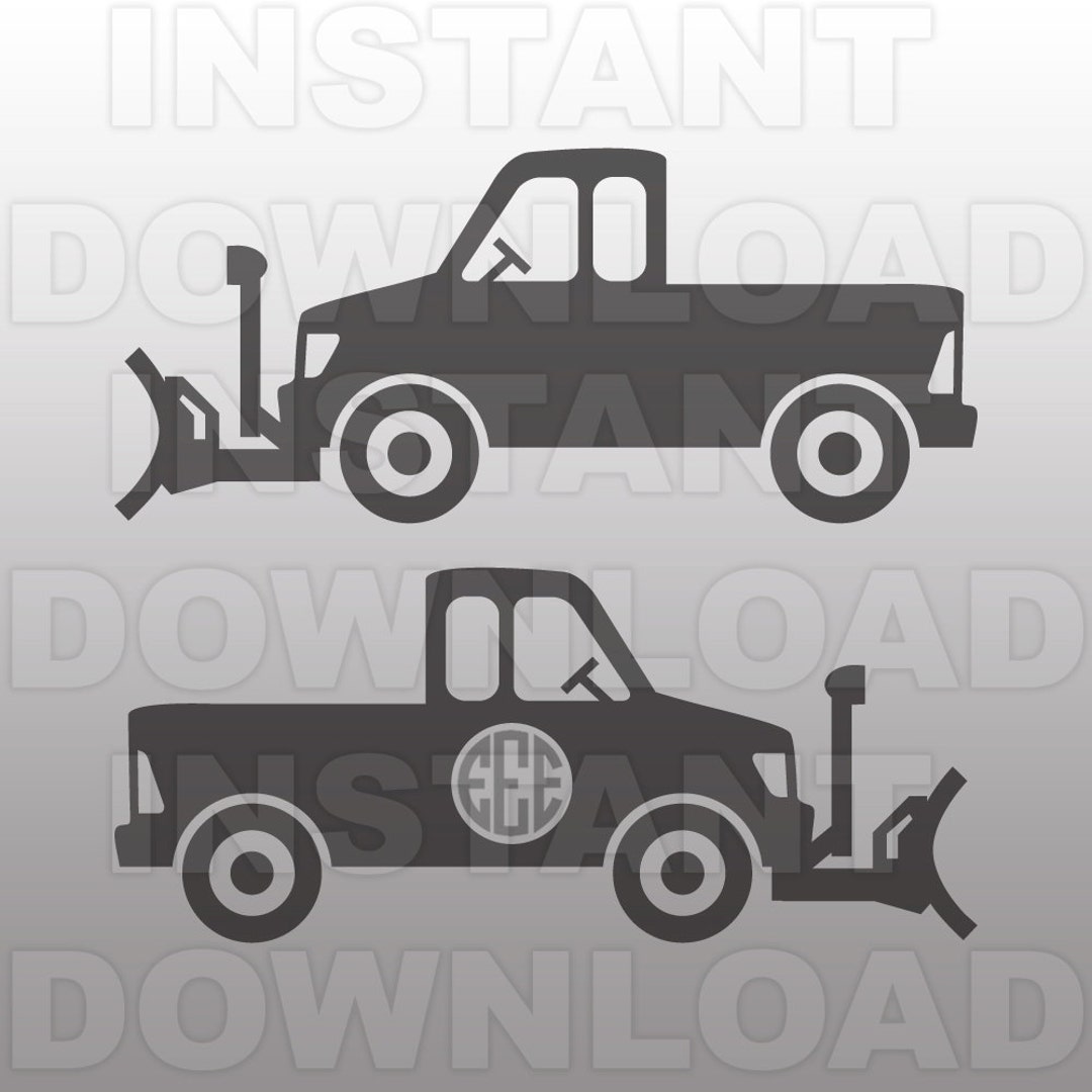 Snowplow SVG File - Snow Plow SVG File - Vector Art - Commercial ...