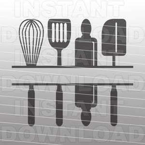 Kitchen Monogram SVG File,baking SVG File,baker Svg-vector Clip Art for ...