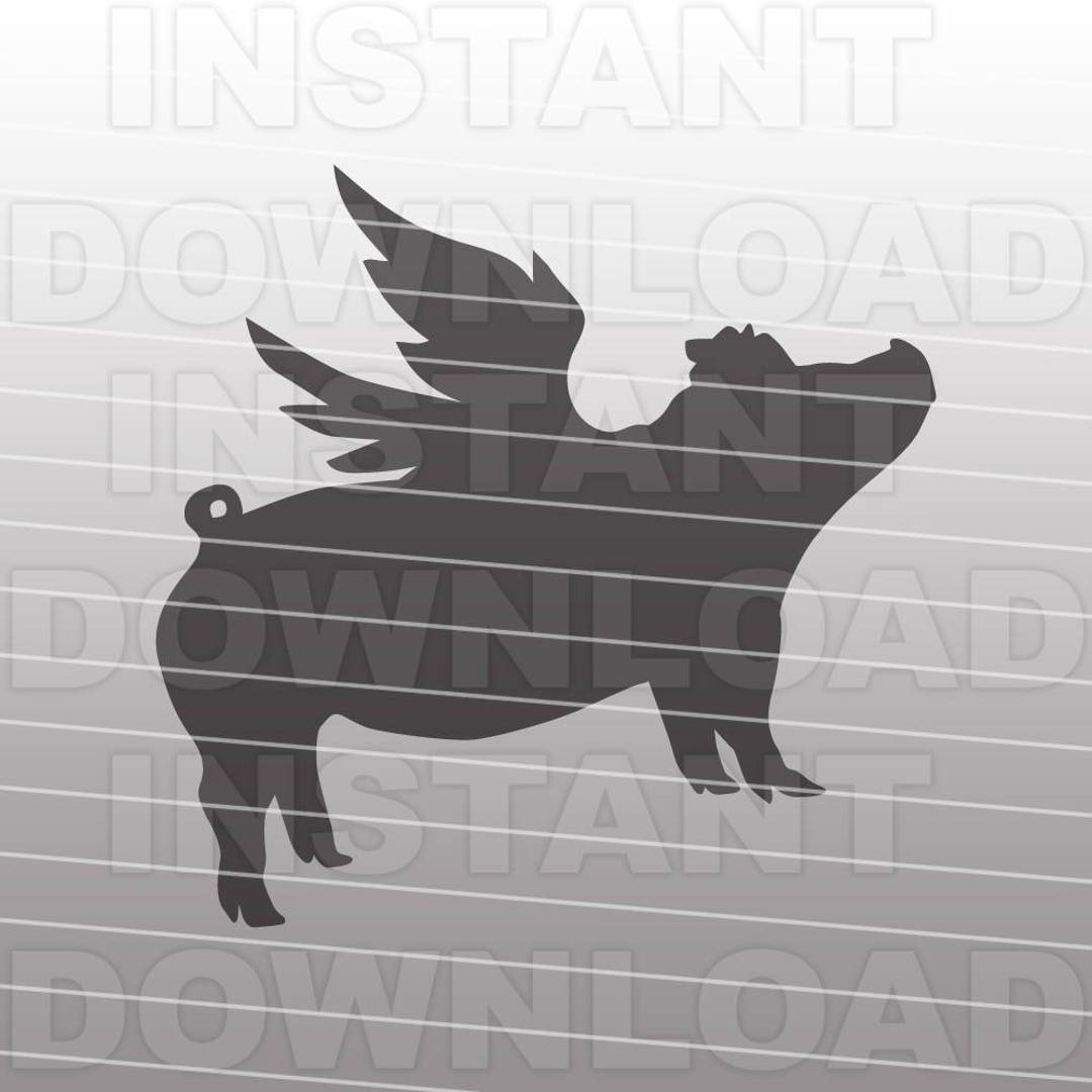 Show Pigs Svg,flying Pig Svg,livestock Svg,farm Animal Svg File-cutting ...