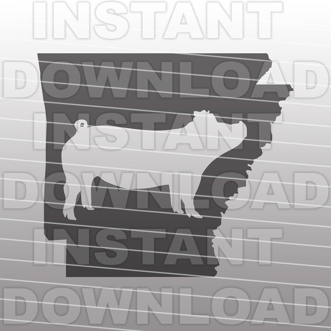 Arkansas Svg,show Pigs Svg,livestock SVG, Farm Animal Svg -vector Art ...
