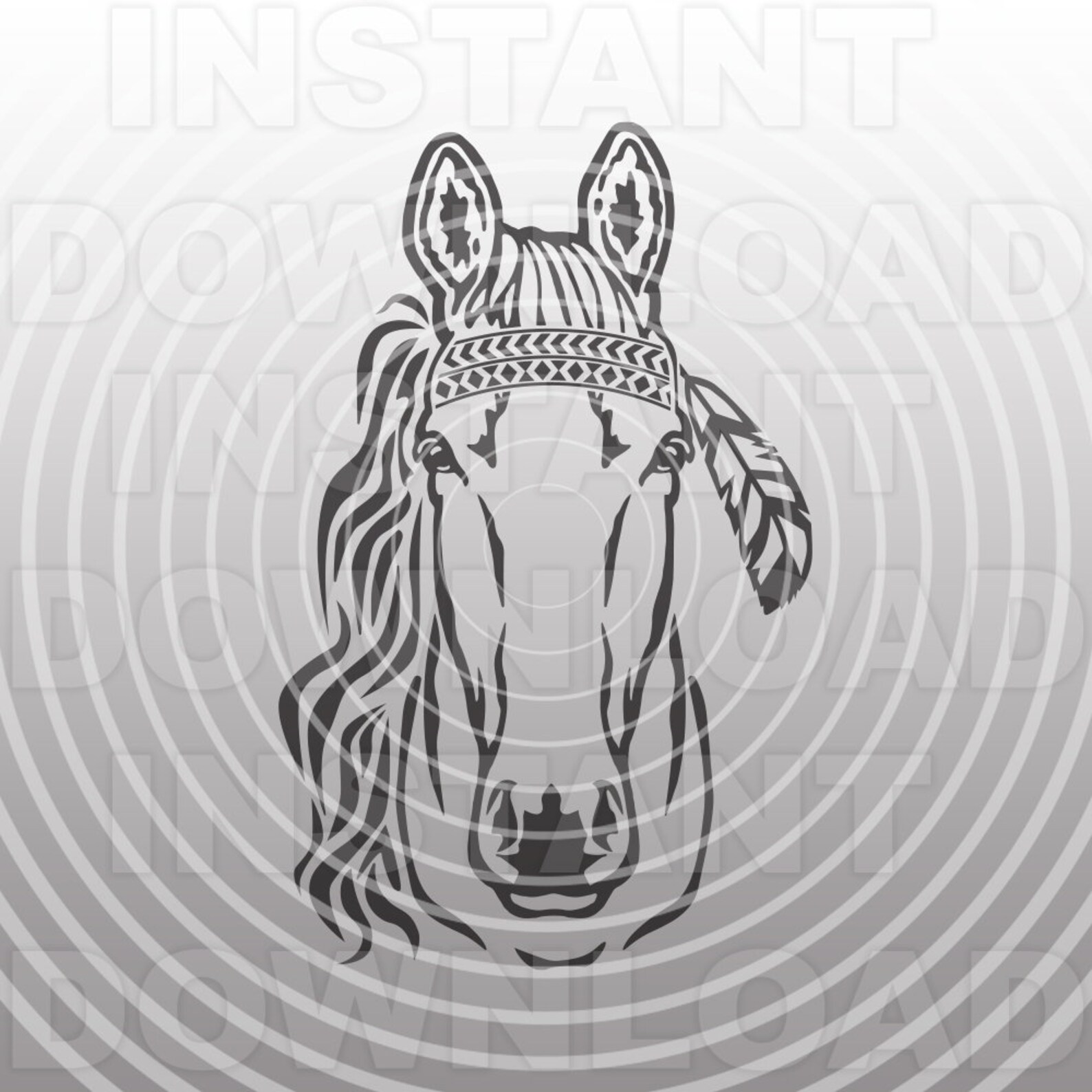 Hippie Mare SVG Filefemale Horse Svgbarrel Racer Svg vector - Etsy