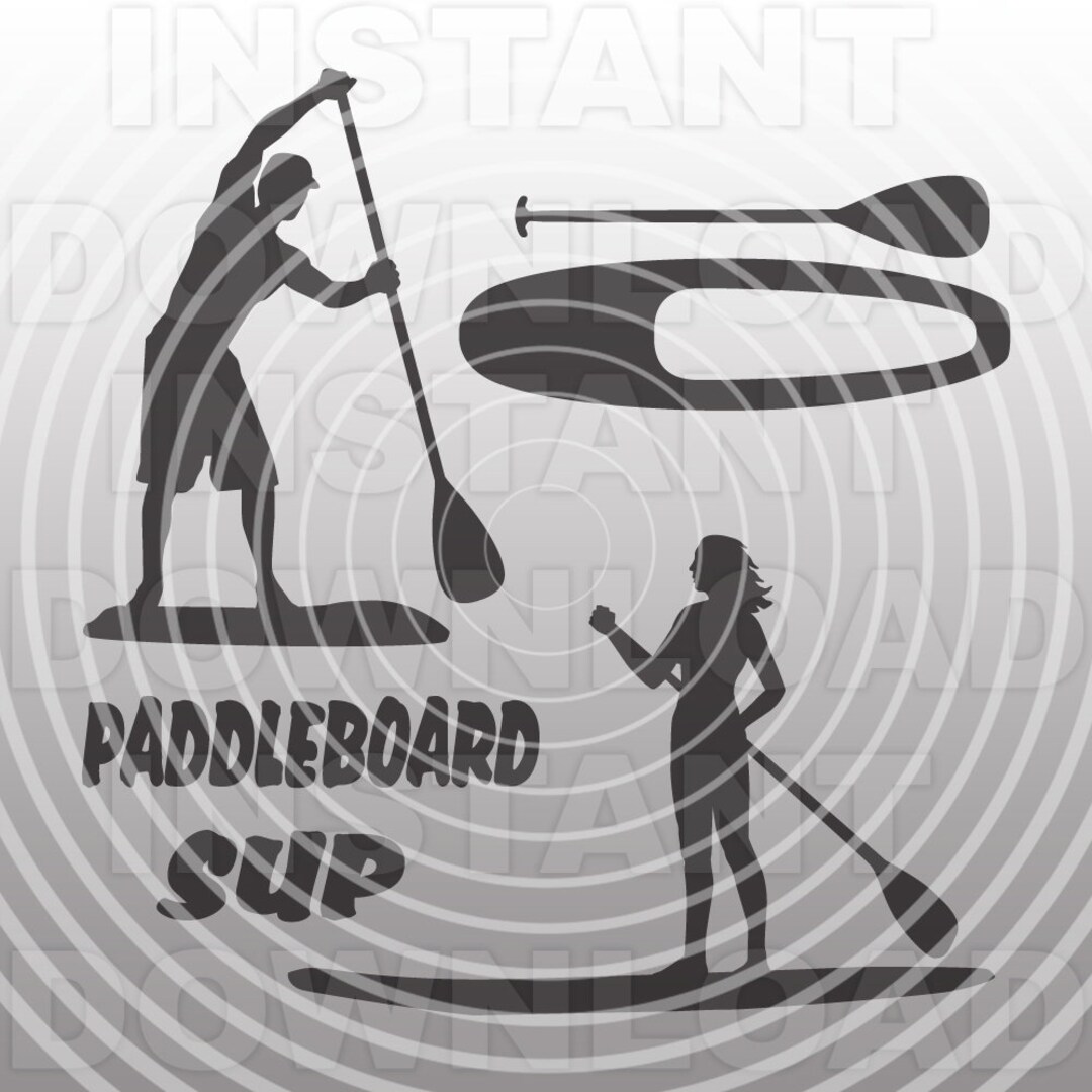 Paddleboard SVG File,paddleboarder SVG File -for Commercial & Personal ...
