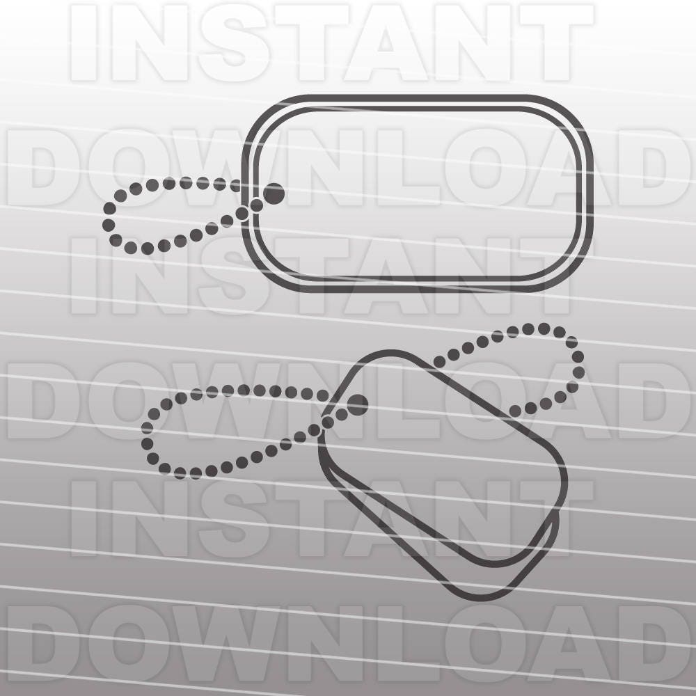 Military Dog Tags SVG File army SVG Navy SVG marines Svg | Etsy