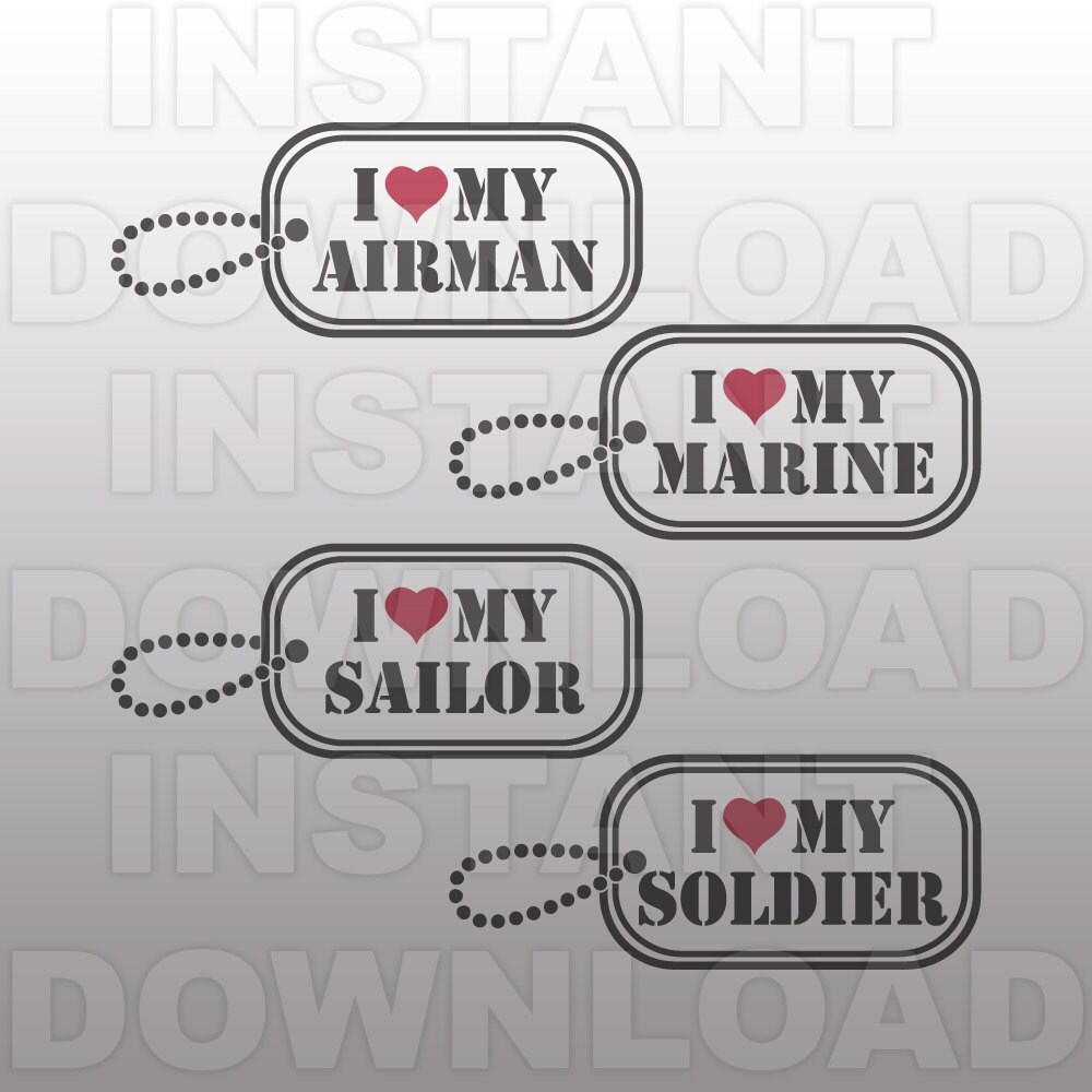 Military Dog Tags SVG Bundle army SVG Navy SVG marines Svg - Etsy UK