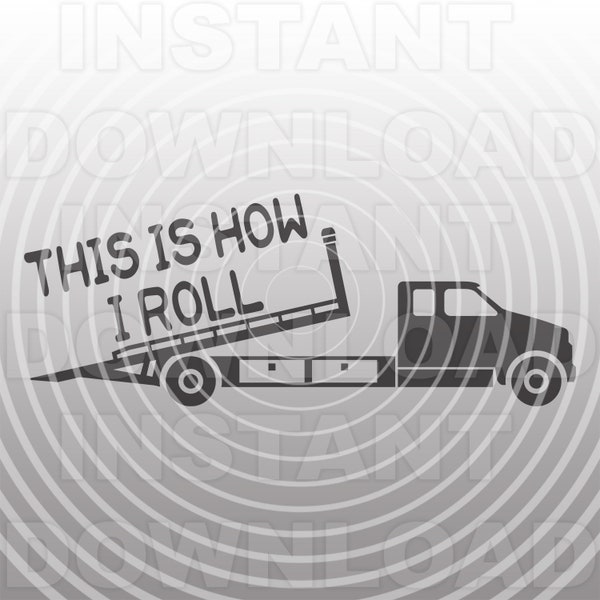Rollback Truck Svg - Etsy