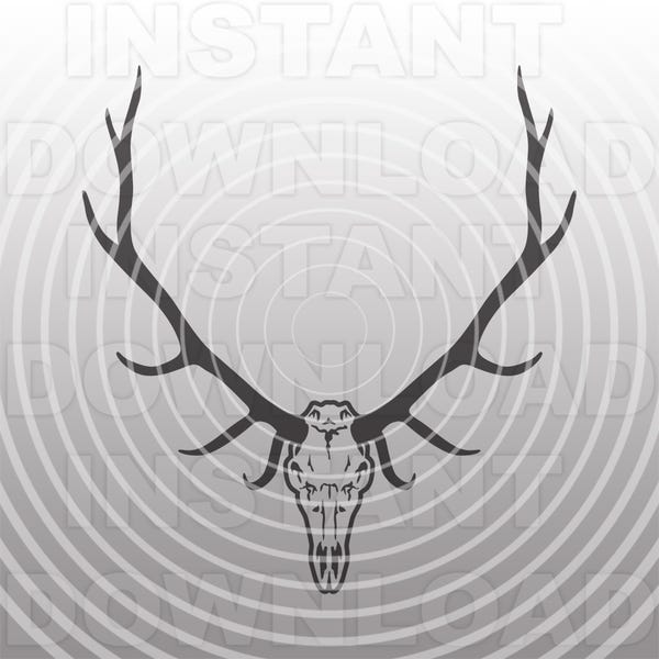 Outline Elk Svg File - Etsy