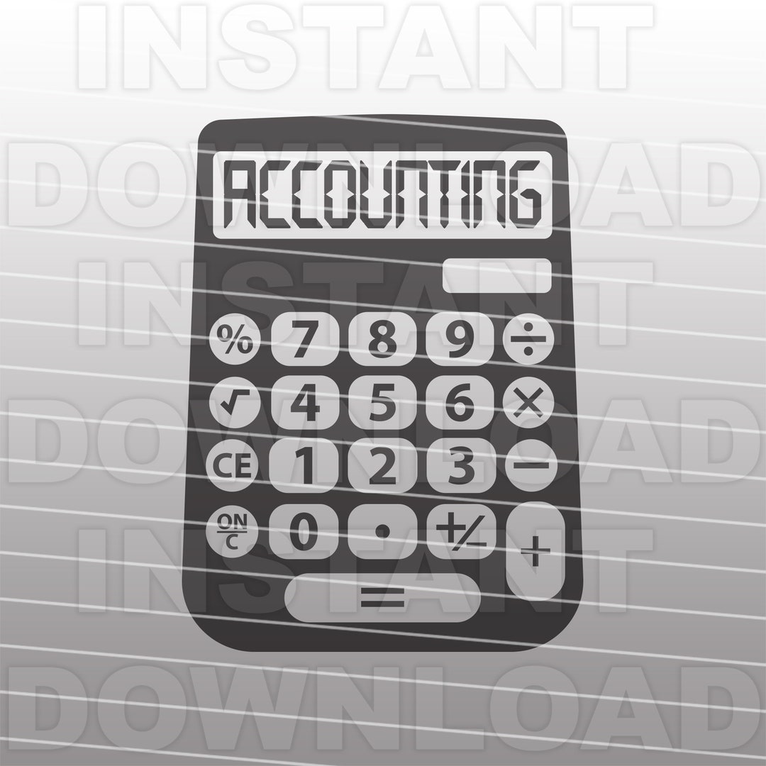 Accounting Calculator SVG File,accounting Student SVG -vector Format ...