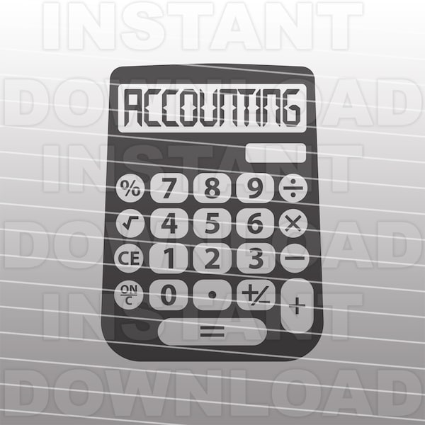 Calculator Svg - Etsy