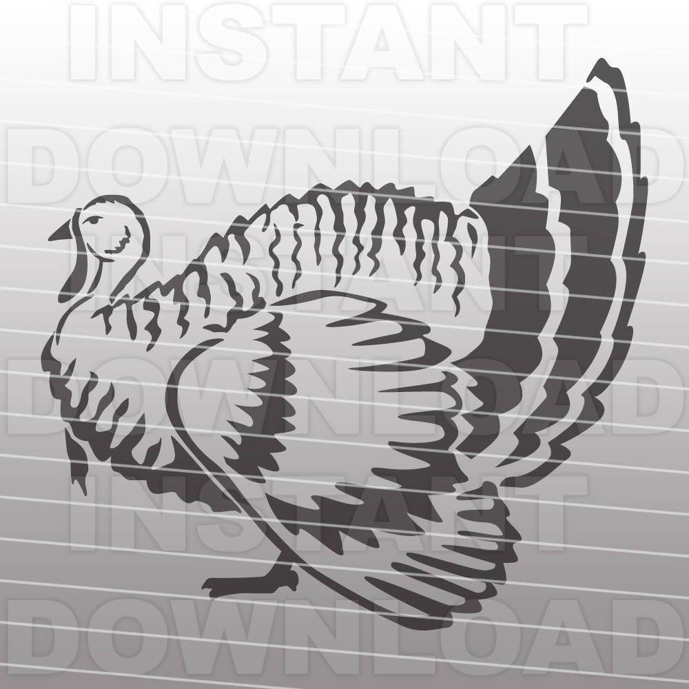 Turkey SVG File-thanksgiving Turkey Svg-cutting Template-vector Clip ...