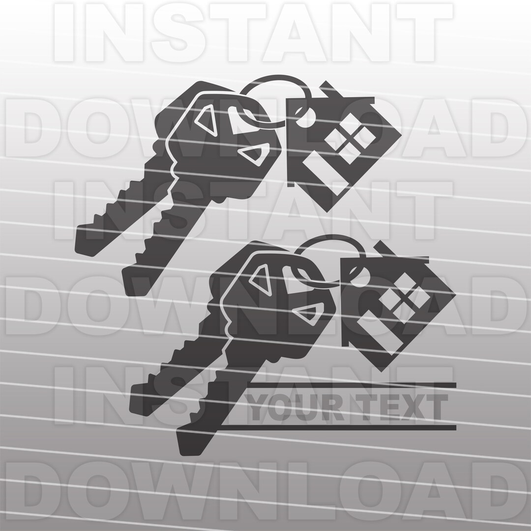 Keys With House Keychain SVG File,new Home Svg,house Key SVG -vector Art Commercial & Personal ...
