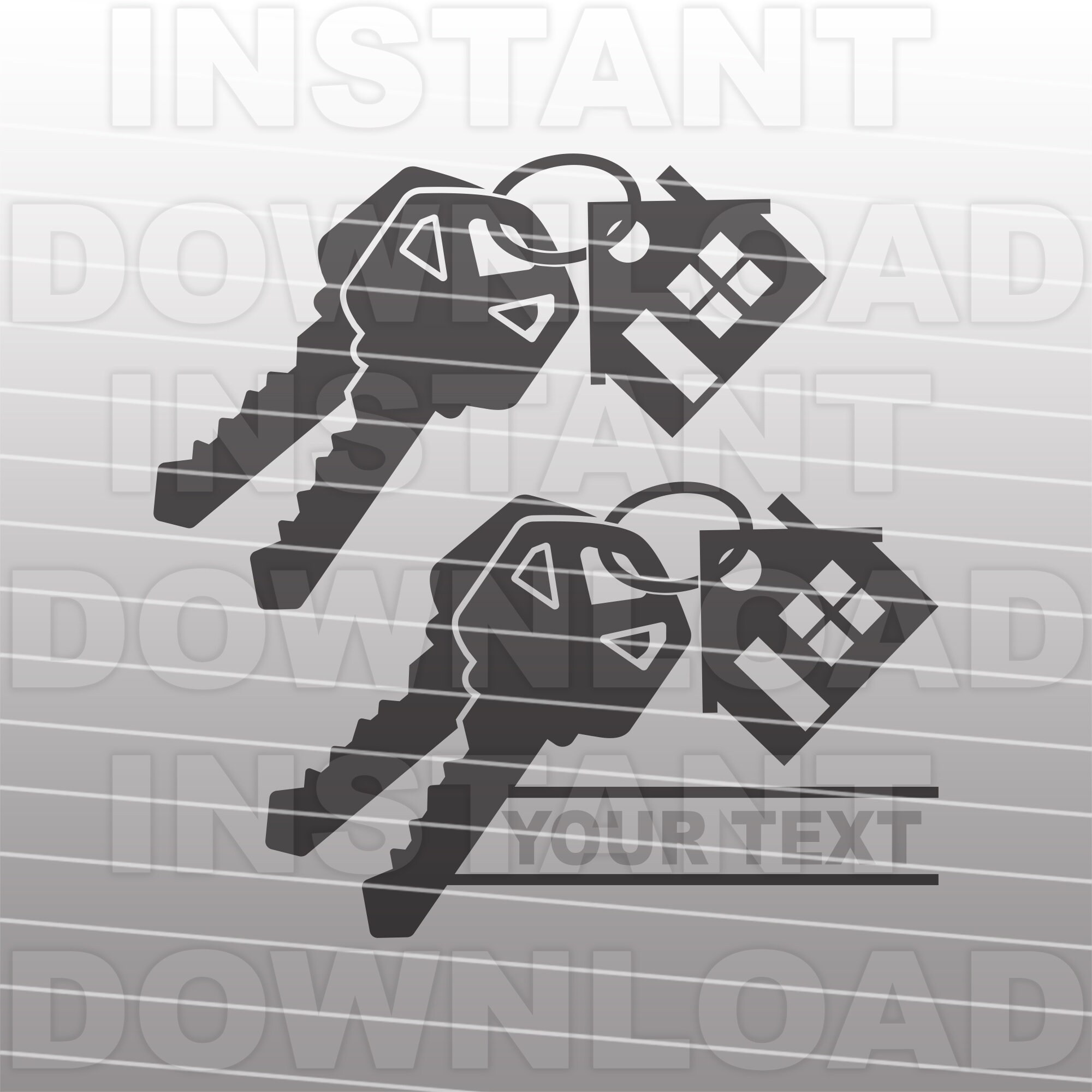 Keys With House Keychain SVG Filenew Home Svghouse Key SVG | Etsy