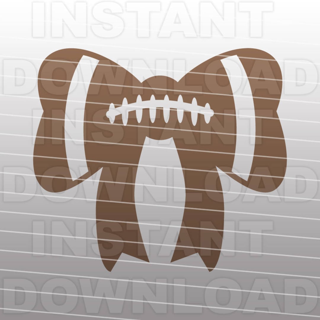 Football Bow SVG File,bow Shape Svg,cutting Template-vector Clip Art ...