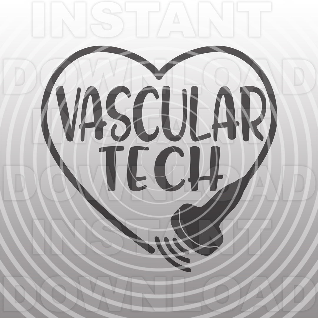 Vascular Tech SVG File,ultrasound Probe Heart Svg,sonographer Svg ...