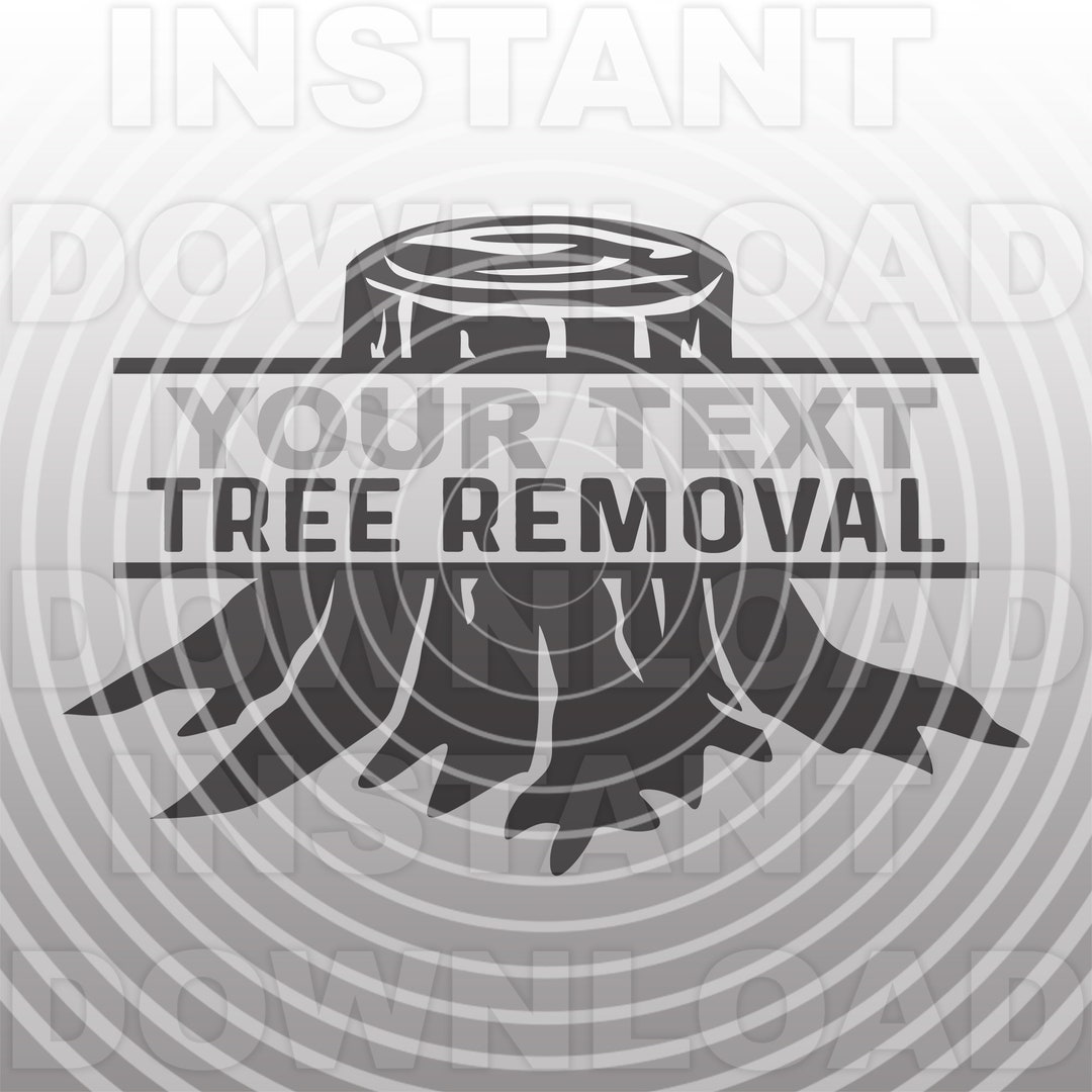 Tree Removal Logo Design SVG File,stump Grinding Service Svg,tree Stump ...