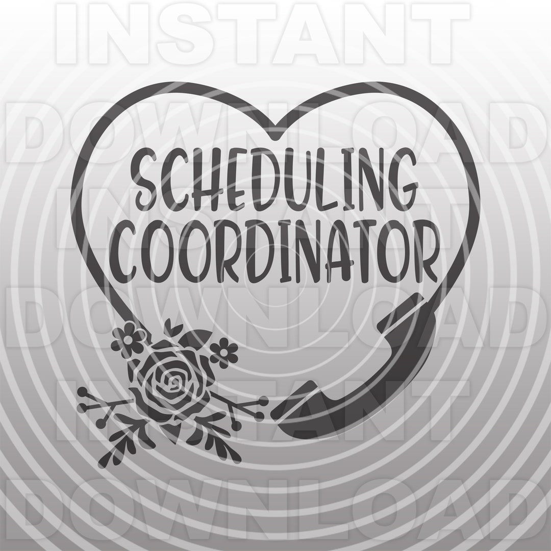 Scheduling Coordinator SVG File,telephone With Flowers and Heart SVG ...