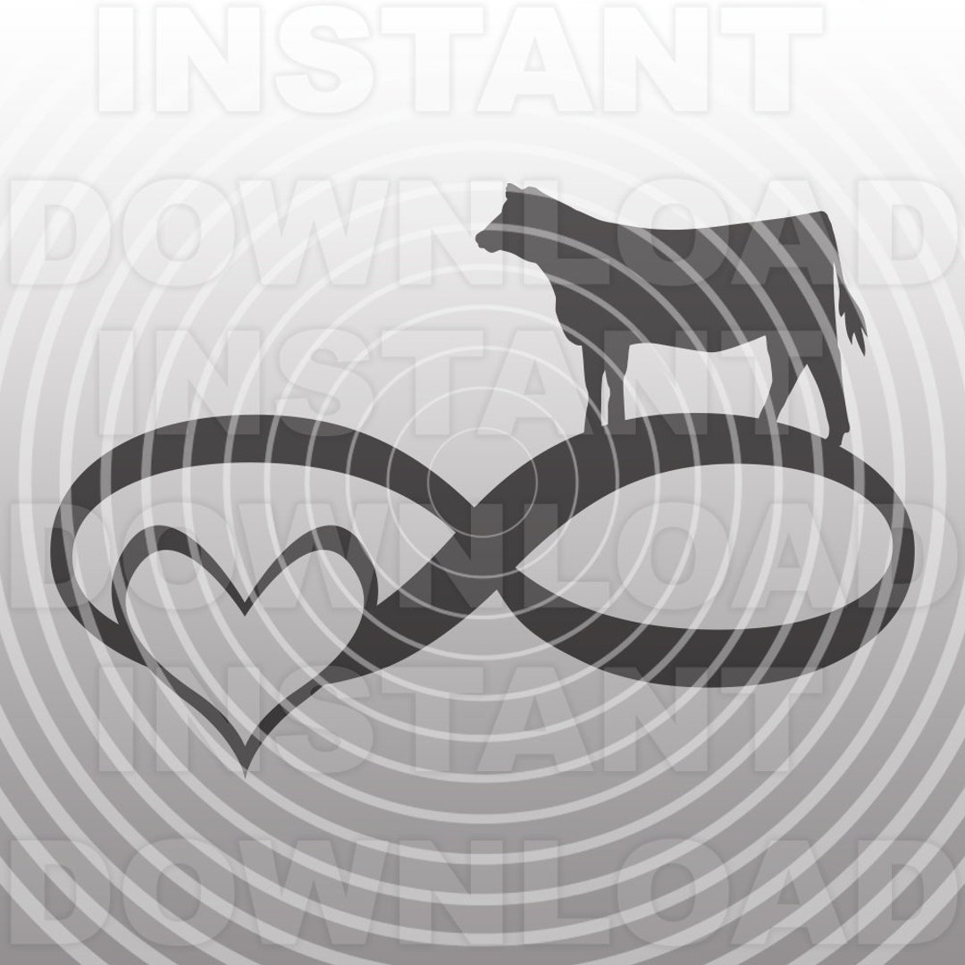 Infinity Love Cows SVG File,show Heifer Svg,farm Animals SVG -vector ...