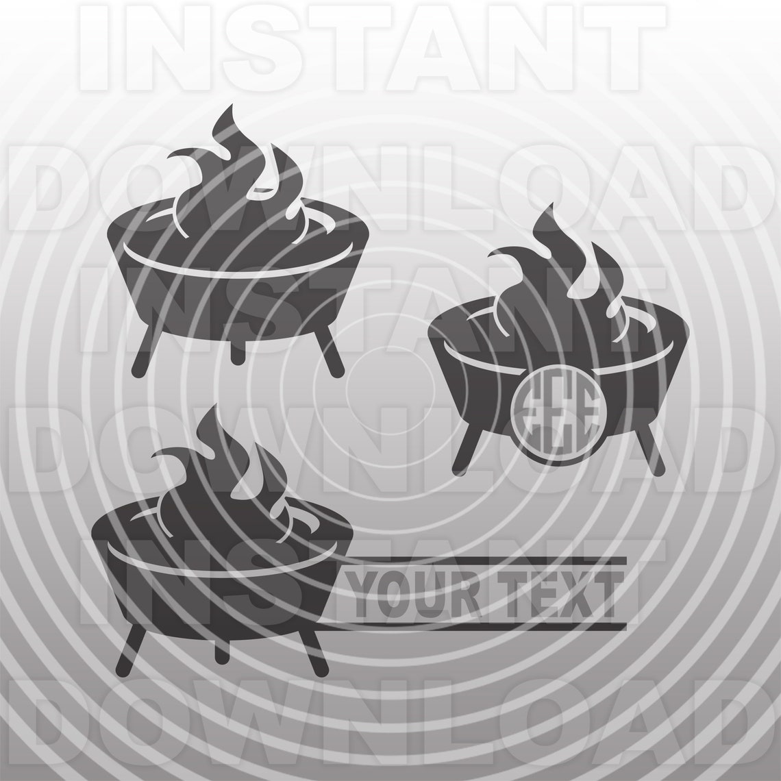 Backyard Outdoor Patio Fire Pit SVG FileCampfire SVG Vector | Etsy