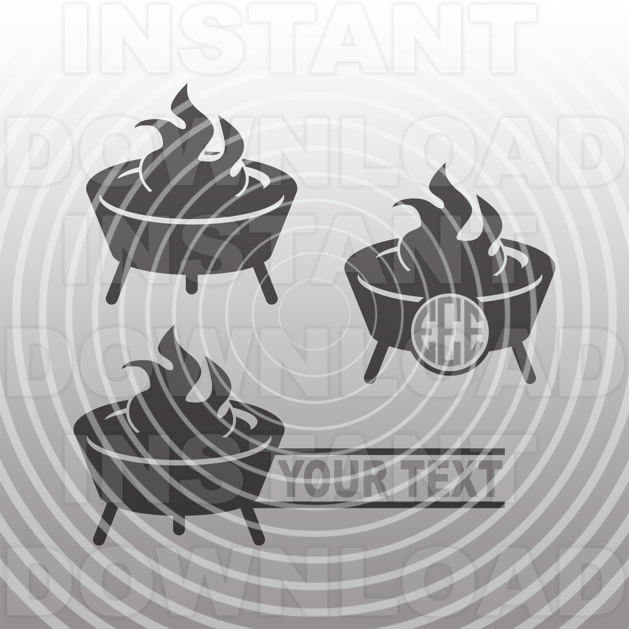 Backyard Outdoor Patio Fire Pit SVG File,campfire SVG -vector Art ...